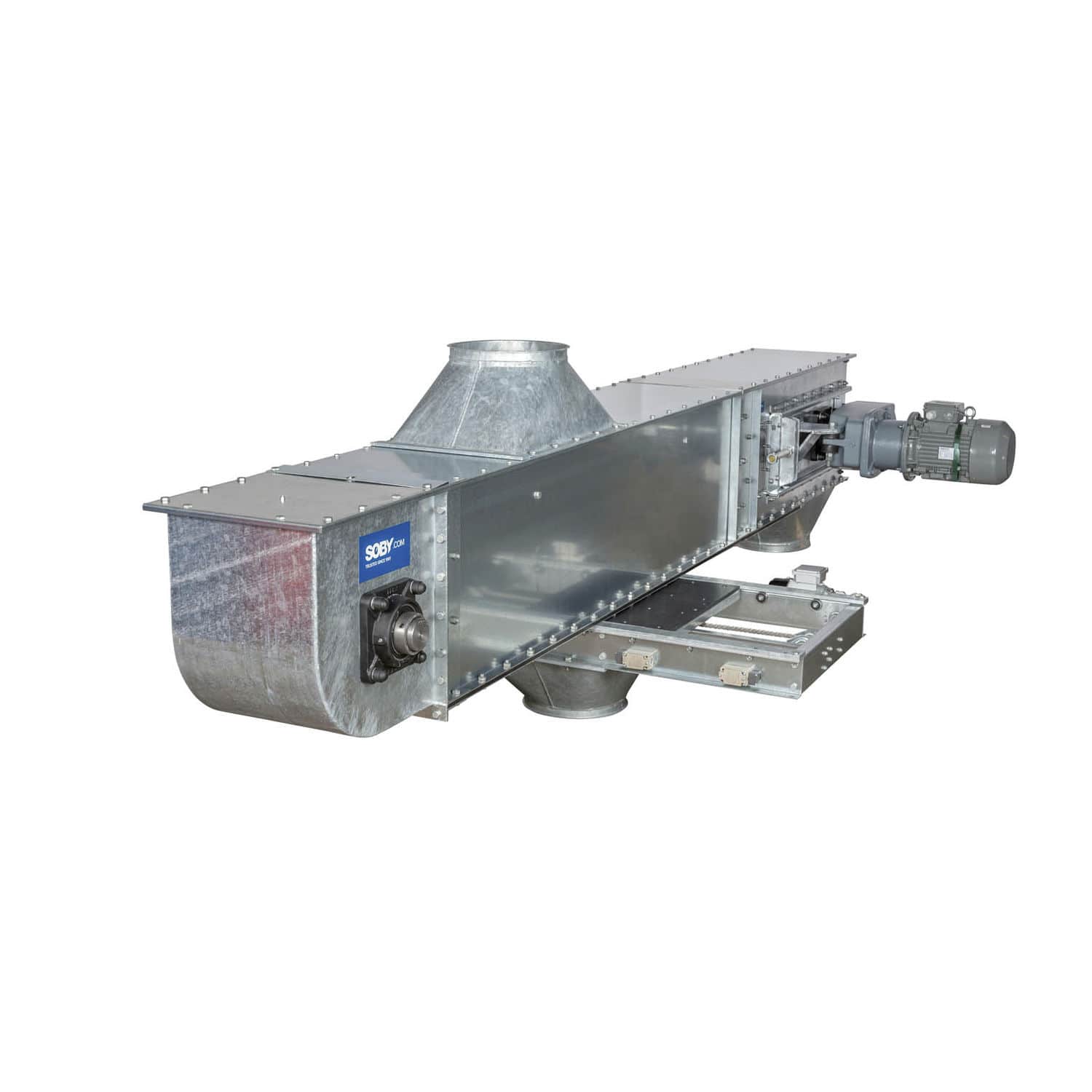 Grain conveyor - SR60-SR150 - SOBY - chain / inclined