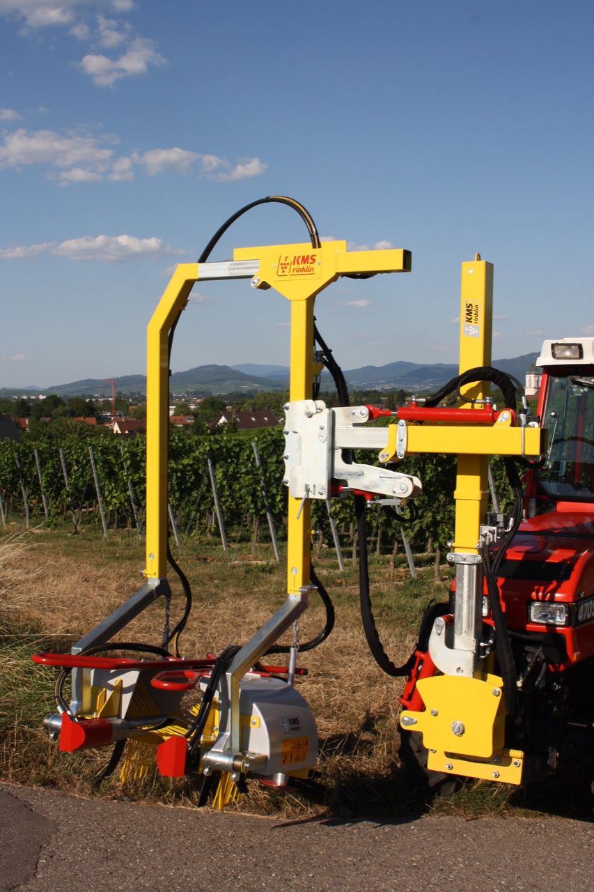 Mechanical deleafer - KMS Rinklin GmbH - 1-row / with hydraulic adjustment