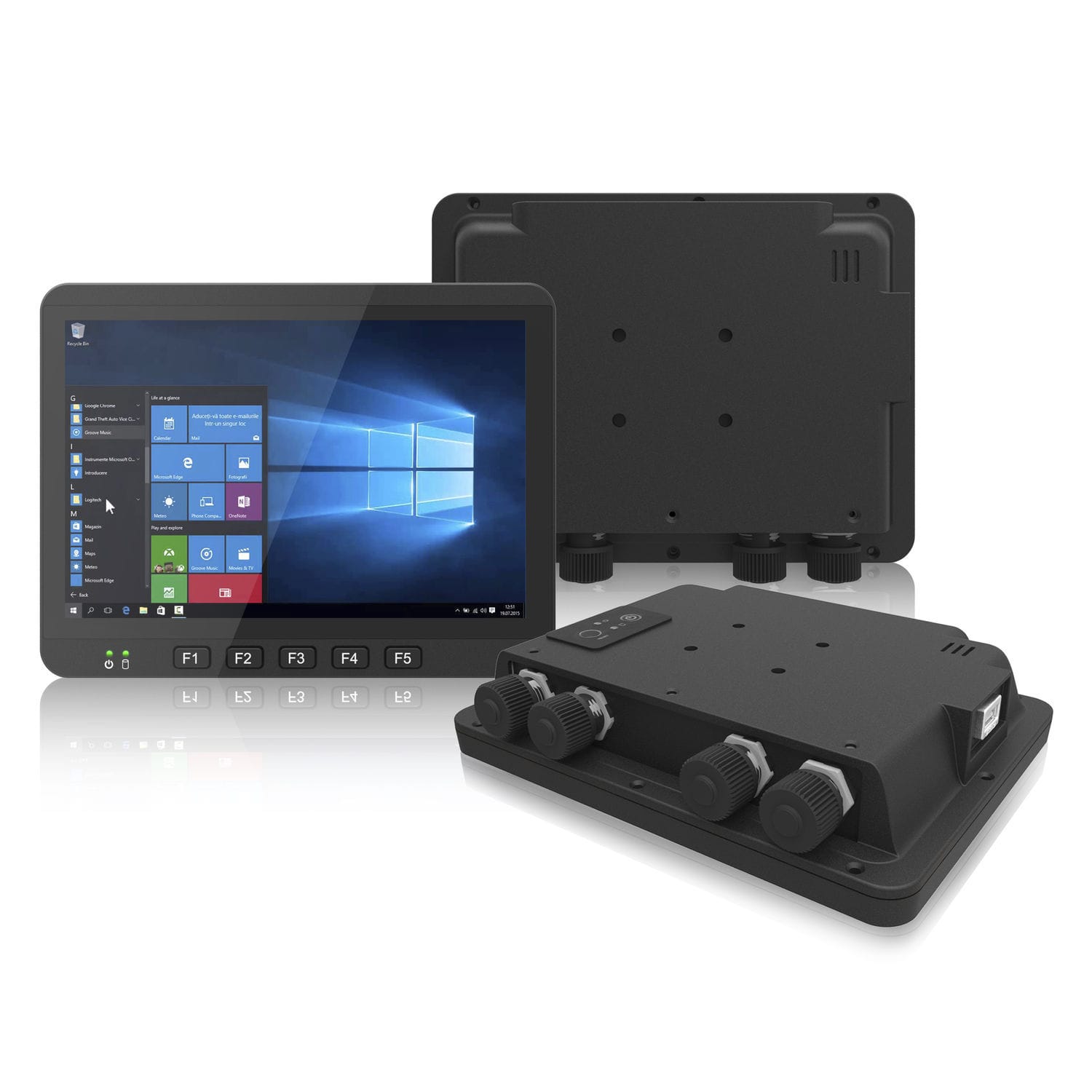 On-board computer with touchscreen - FM07 Vehicle Mount Computer - Winmate Inc. - compact