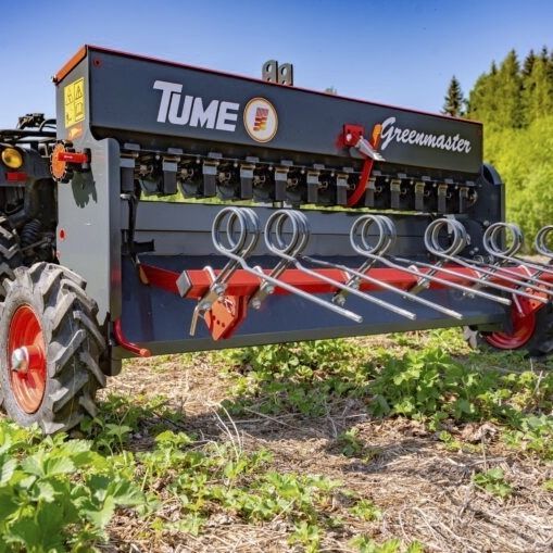 Mechanical seed drill - Greenmaster - Pel Tuote Oy - towed / with ...