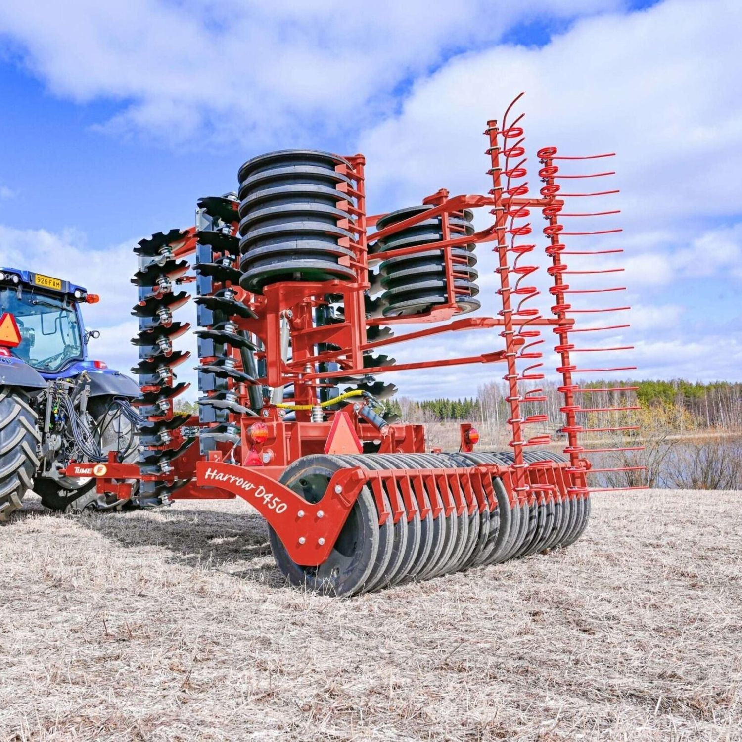 Towed disc harrow - D series - Pel Tuote Oy - 1-section / 3-section ...