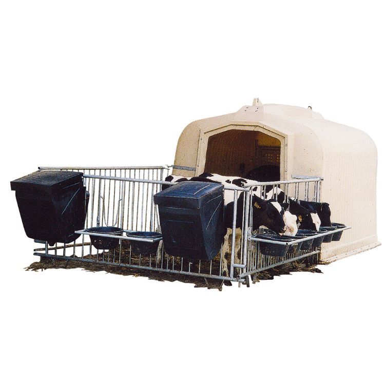 Livestock hutch - 1509836 - Schippers - calf / group / polyethylene