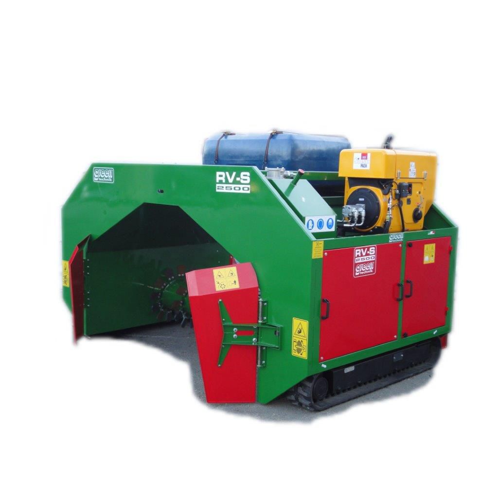 Towed compost turner - RV-T Series - Green Technik - mounted