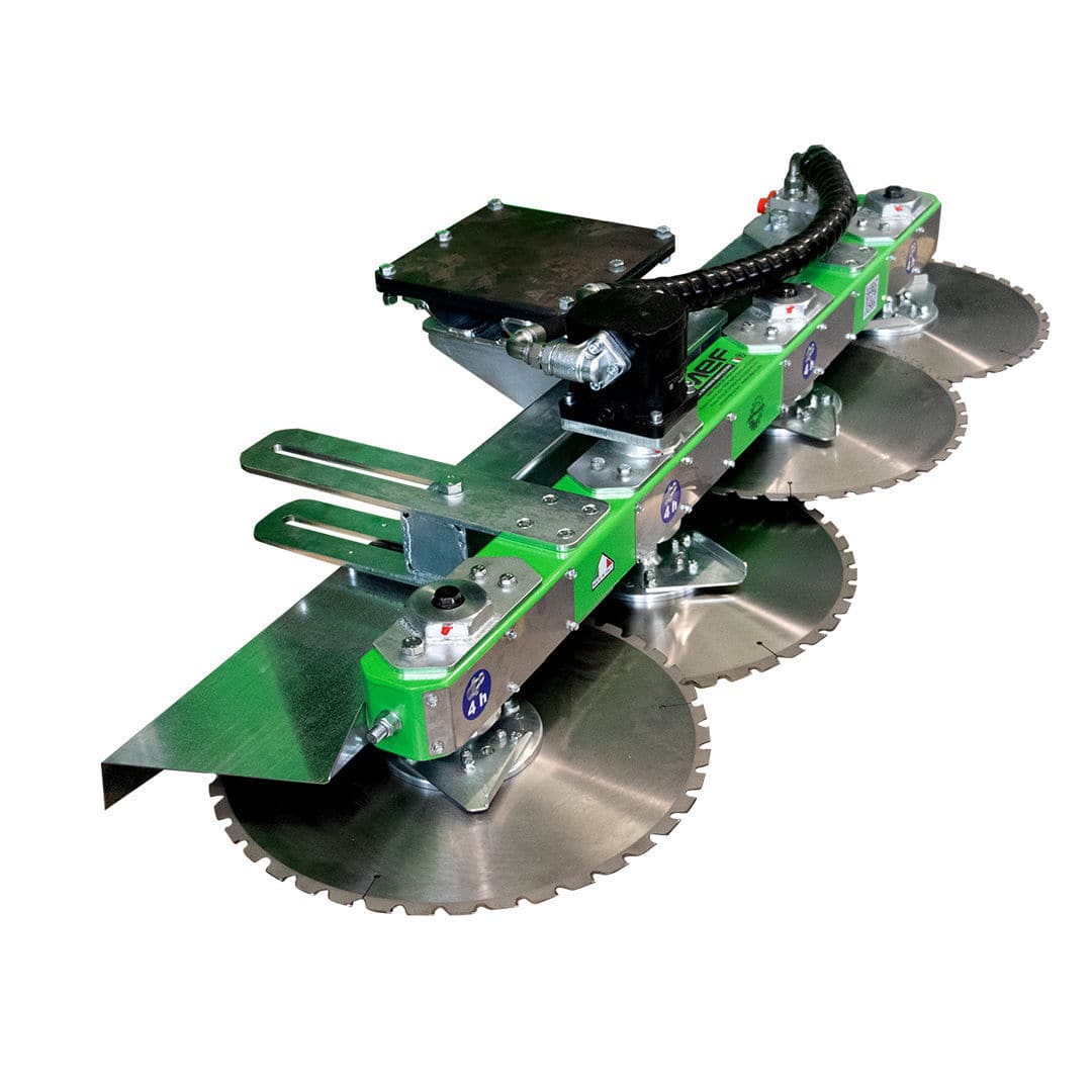 Mounted reach mower - BTD - OMEF-GROUP - rotary blade / forestry