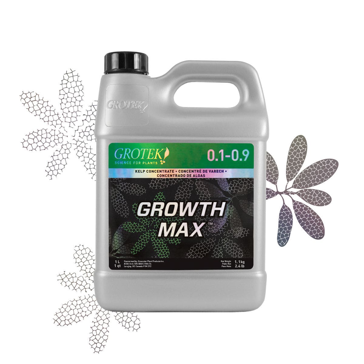 Organic fertilizer - GROWTH MAX™ - grotek - NPK / liquid / for roots