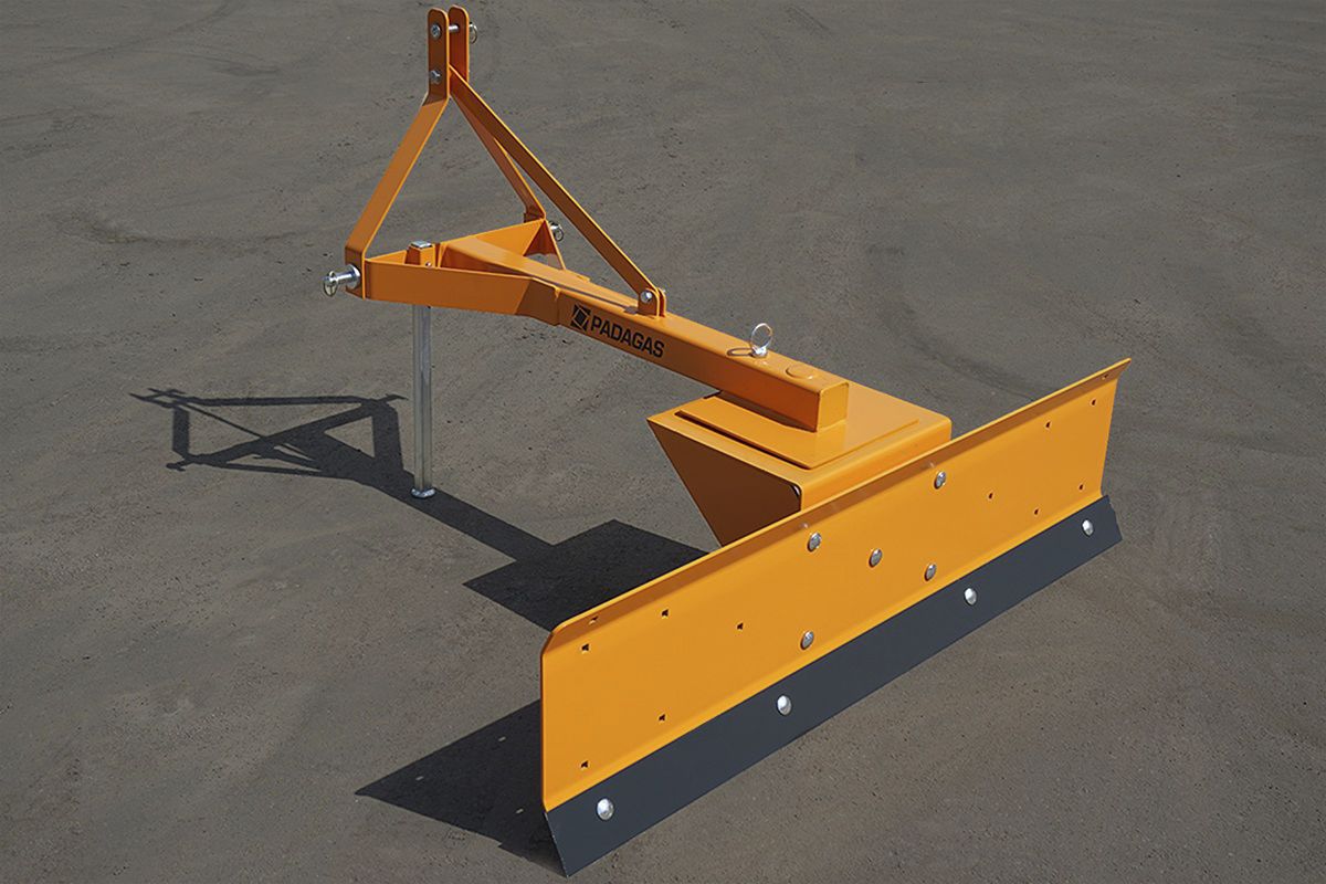 Straight snow plow - GF-150 - PADAGAS - with rubber scraper / on 3 ...