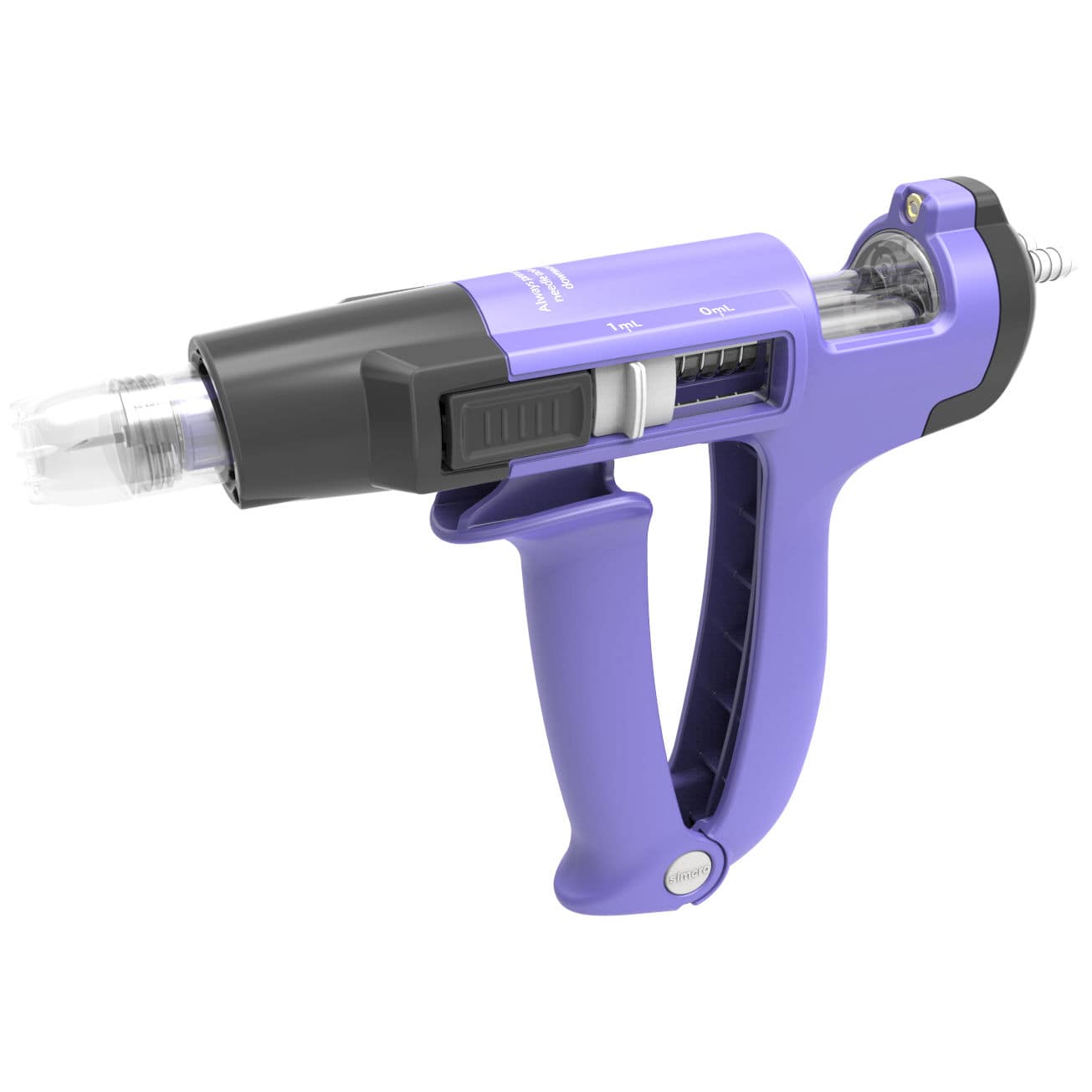 Shrouded veterinary syringe - Slimline Dual - simcro - for vaccination