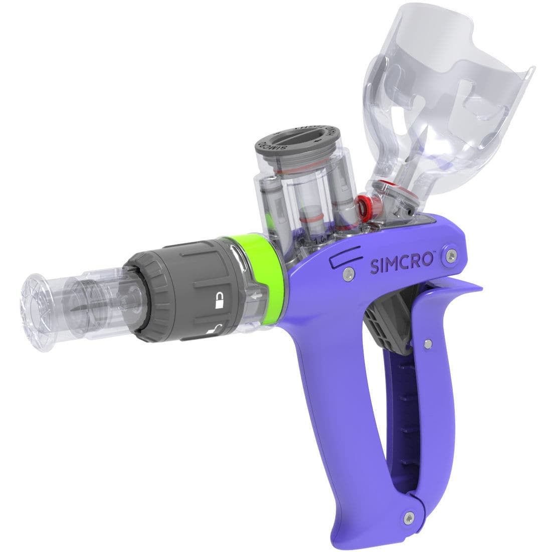 Shrouded veterinary syringe - VS - simcro - cattle / for vaccination