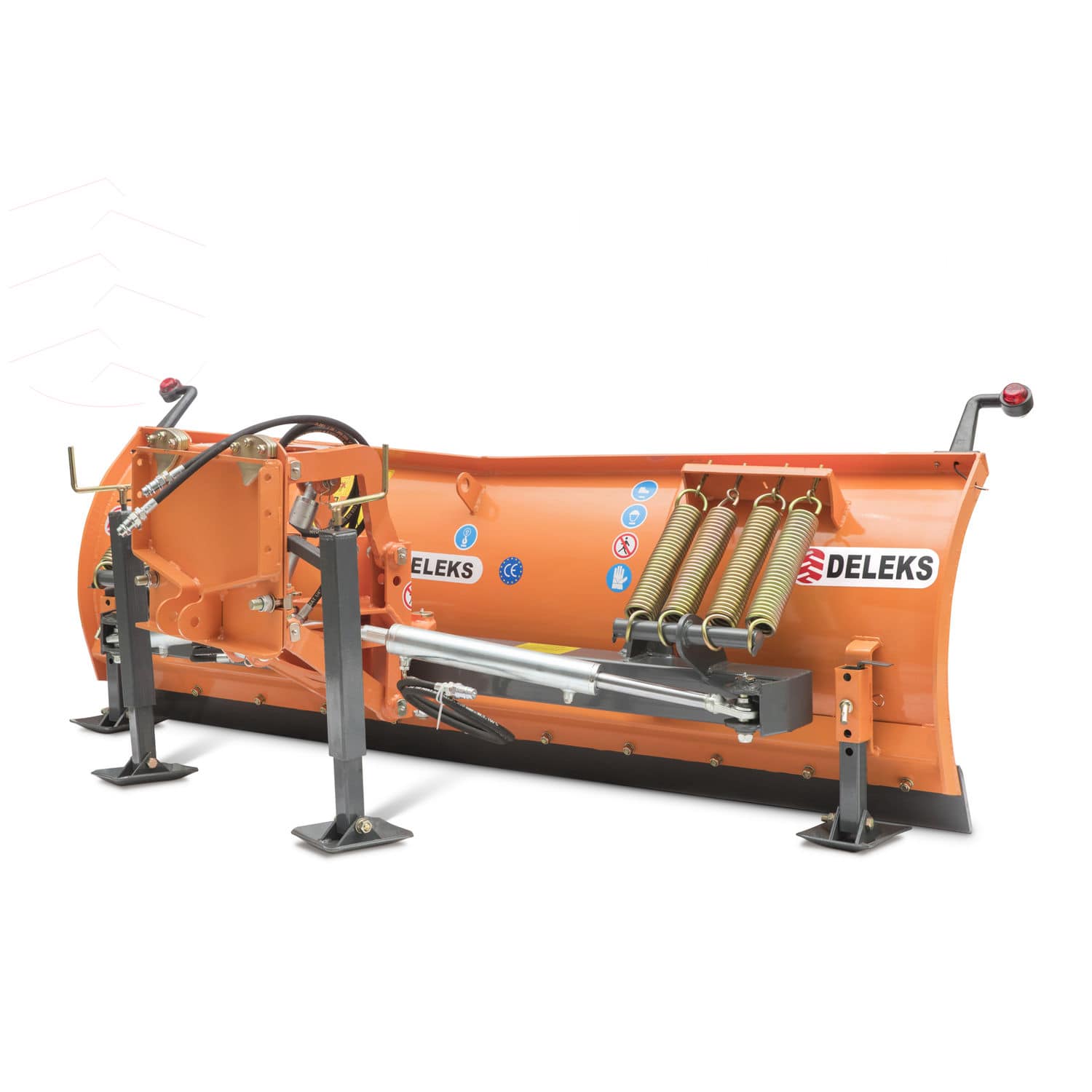 Straight snow plough - LN-200-A - DELEKS SRL - with hydraulic ...