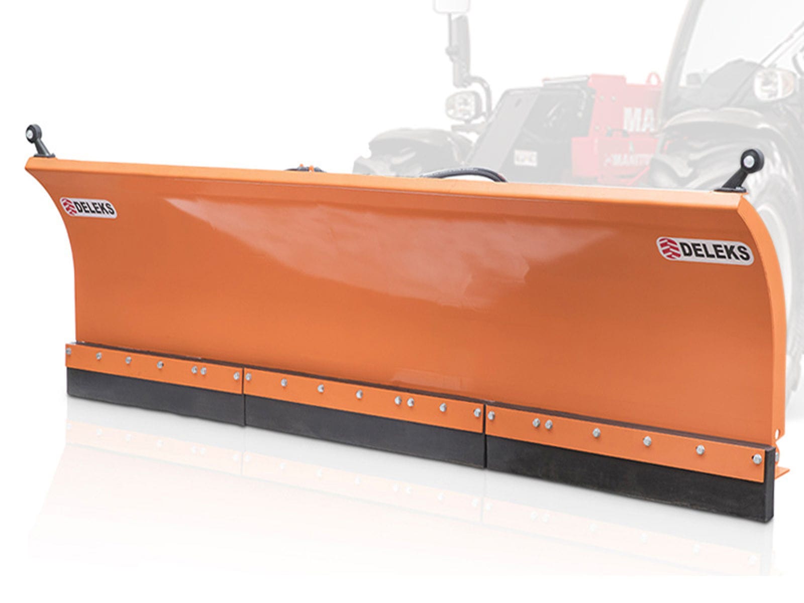 Straight snow plow - SSH-04-3.0-MANITOU - DELEKS SRL - with rubber ...