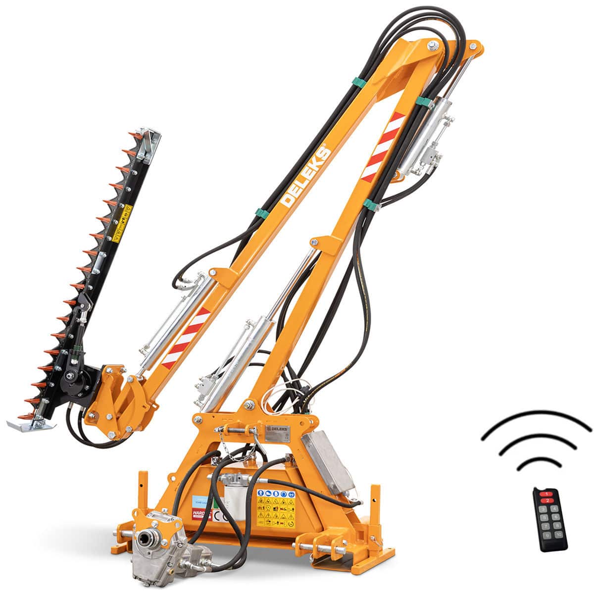 Hydraulic hedge cutter - FALCO-130W - DELEKS SRL - mounted / for green ...