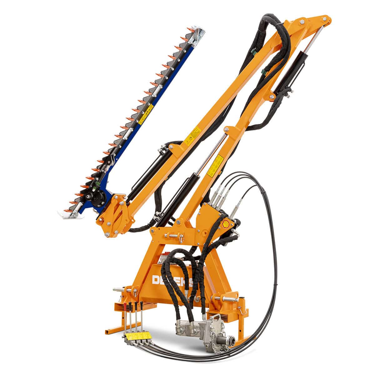 Hydraulic hedge cutter - FALCO-130-S - DELEKS SRL - mounted / for green ...