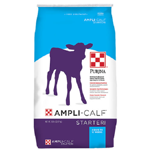 Calf milk replacer - AMPLI-CALF® Starter 22 - Purina Mills - powder