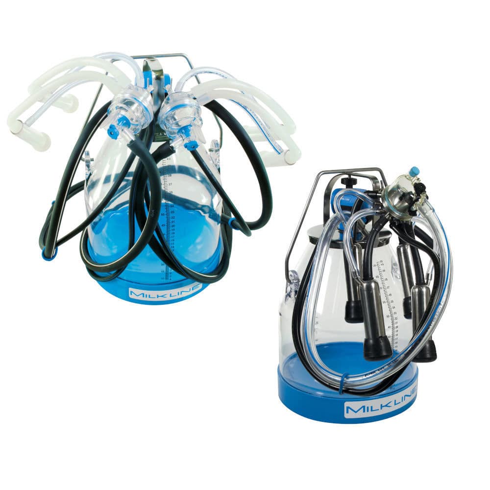 Milk bucket - Milkline NG SpA - stainless steel / plastic / with lid