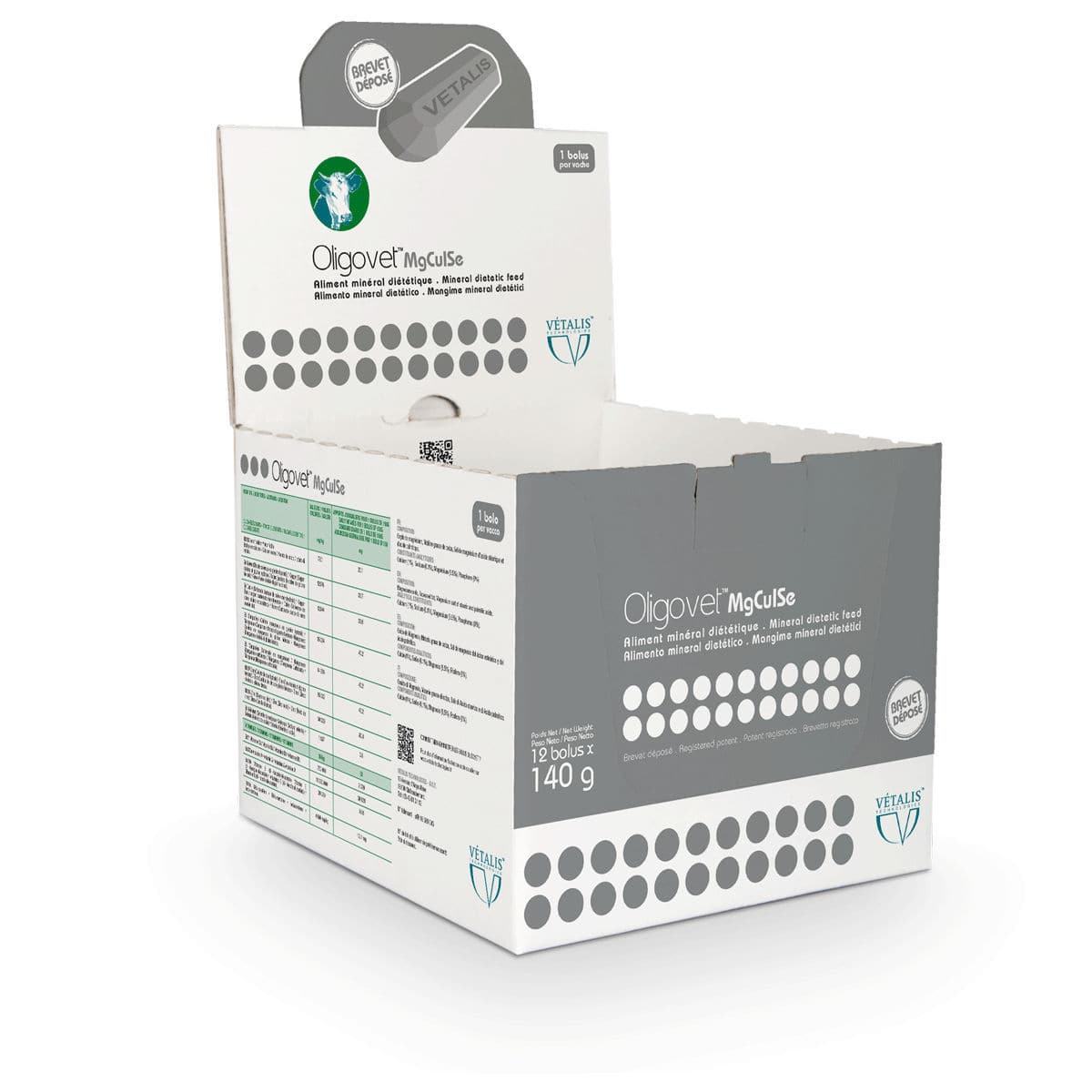 Nutrition bolus - Oligovet Mg Cu I Se - vetalis-technologie - cattle ...