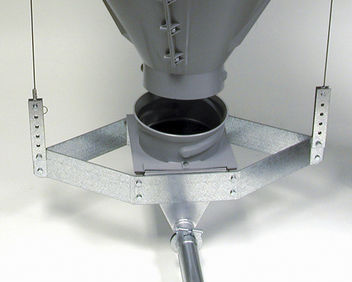 Poultry hopper feeder - choretime - plastic / multi-access