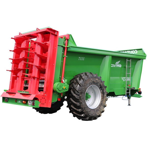 Towed manure spreader - TWISTER - coutand - verticals beaters / single ...