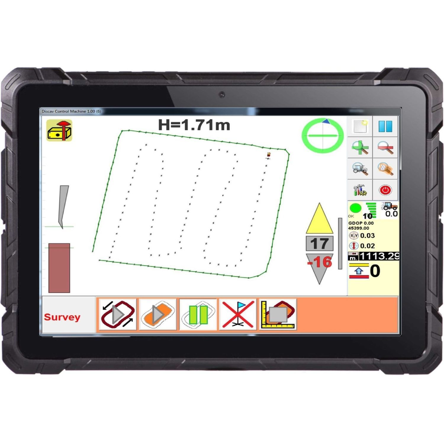 Field grading control system - LL4 - s.c.s. survey cad system - GPS ...