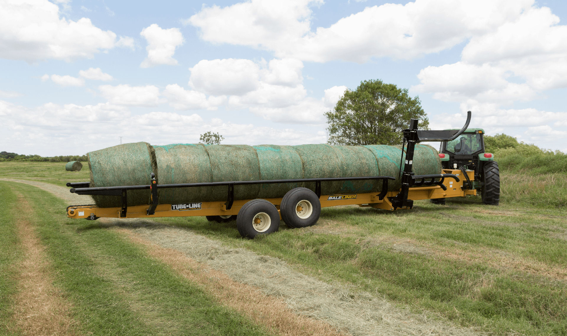 In-line bale wrapper - TL7800TX2 - tubeline - round / automatic / towed