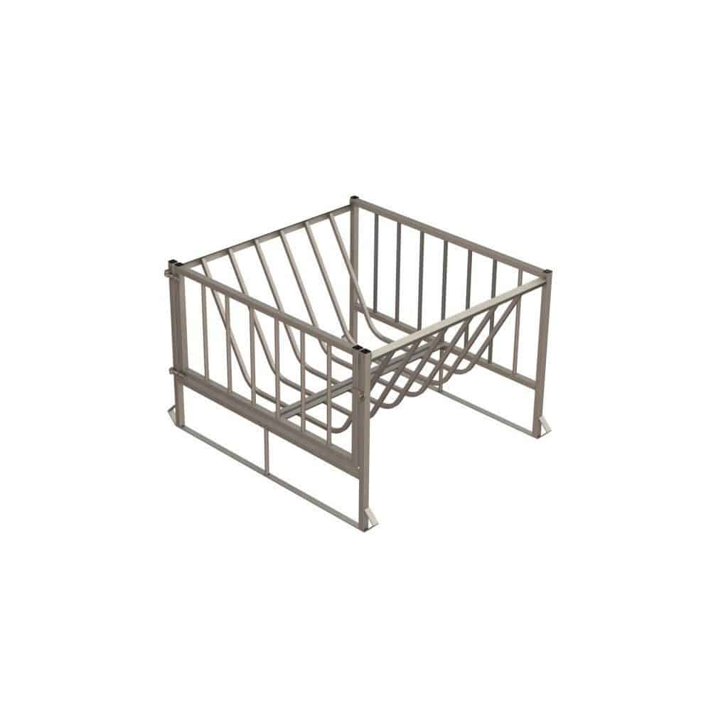 Sheep hay rack - F035 2004 series - iae - metal / multi-access / floor ...