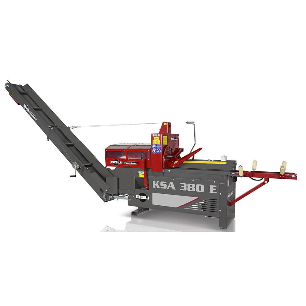Firewood processor with chainsaw - KSA 380 E - suema - with belt ...