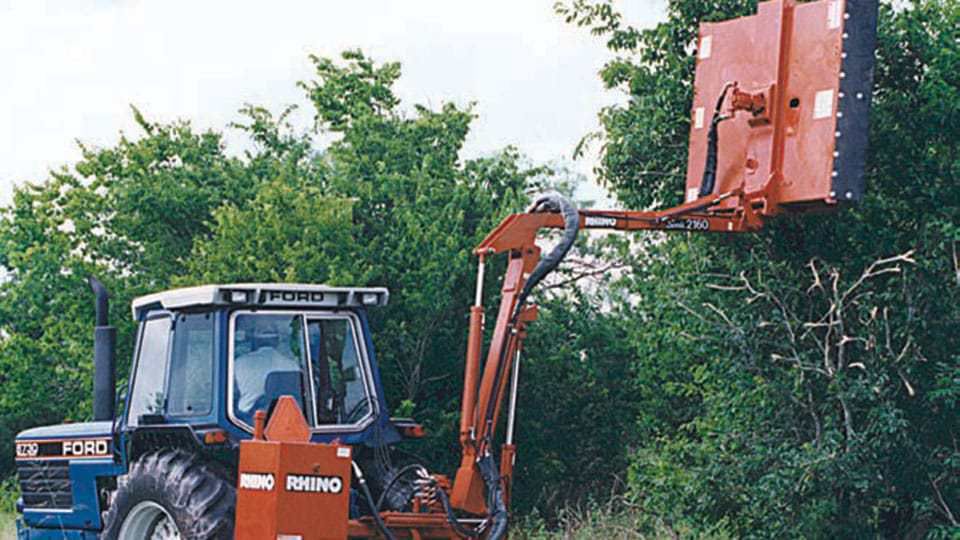 Mounted boom mower - SV2160 - rhinoag - rotary blade / PTO-driven