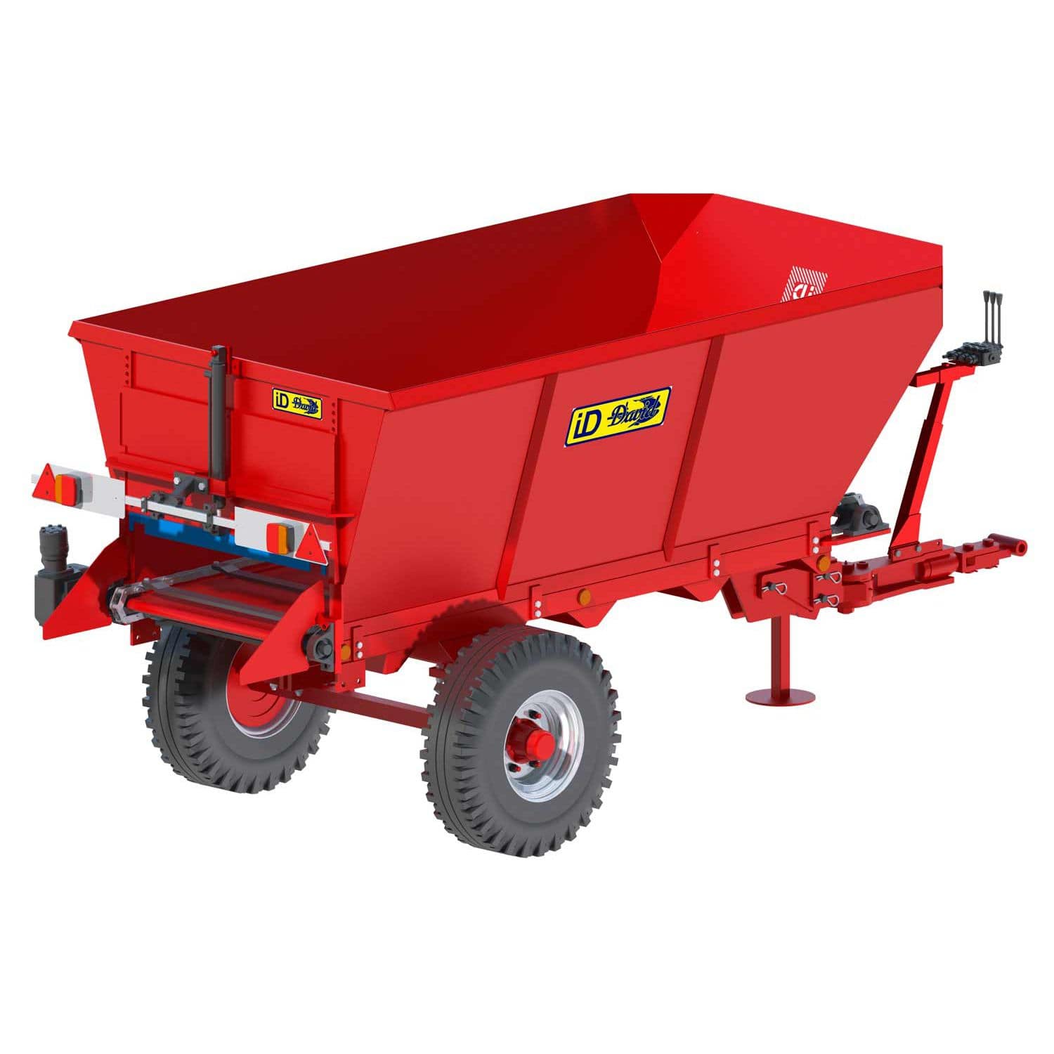 Towed fertilizer spreader - DES Series - id-david - solid / for vineyards