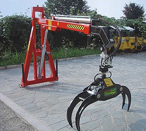 Tractor-mounted log loader - TFG 300L mini - TECNOMECCANICA SRL