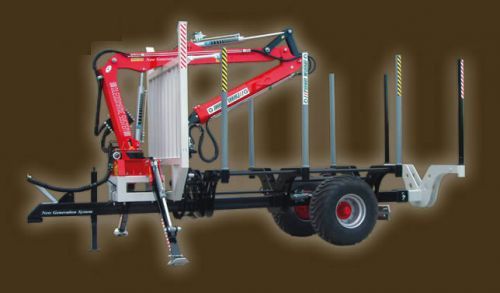 Trailer-mounted log loader - NORDIC - TECNOMECCANICA SRL