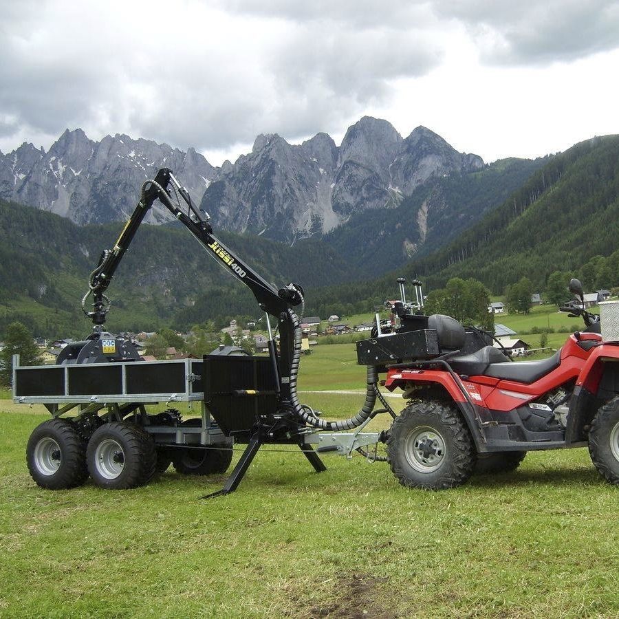 Flatbed trailer - Trailer 2000+ - Vahva Jussi - mounted / 2-axle / forestry