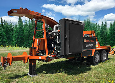 Towed wood chipper - CH6025 - barko - diesel engine / hydraulic supply