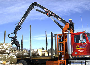 Truck-mounted log loader - 80XLE - barko - knuckle boom