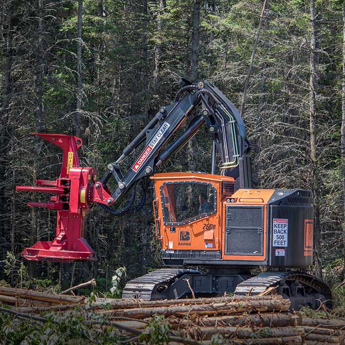 Tracked feller-buncher - 260B-F - barko - 4x4