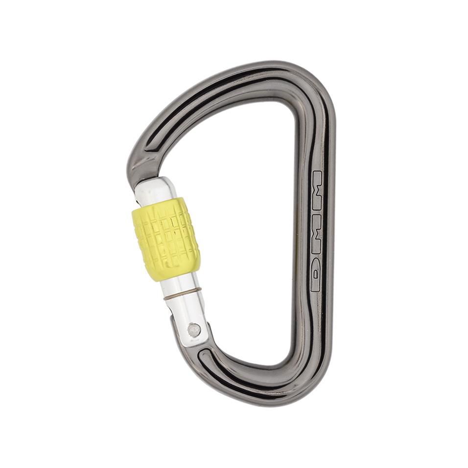 Locking carabiner - Shadow - DMM Professional - pear-shaped / offset