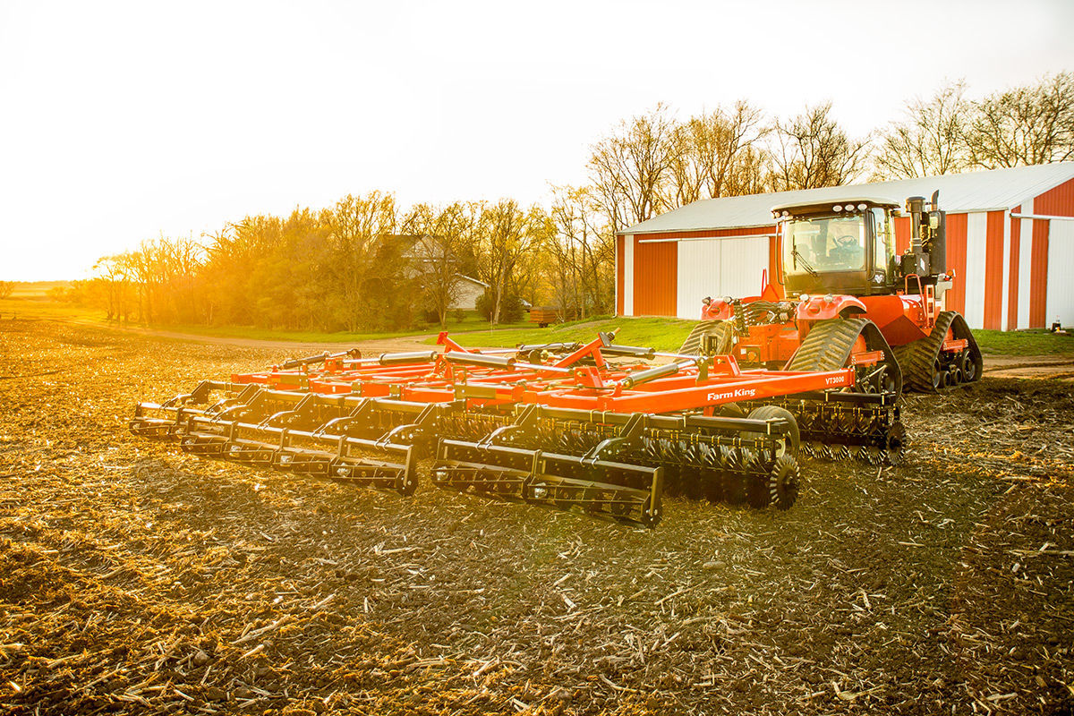 Trailed vertical tiller - VT3000 - Farm King - 2-section / with roller ...