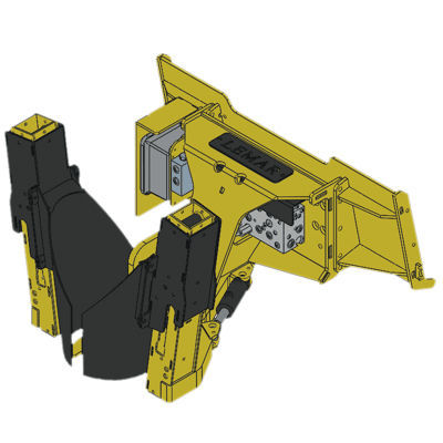 Skid steer loader tree spade - 10 Gallon Potter - le mar tree spade