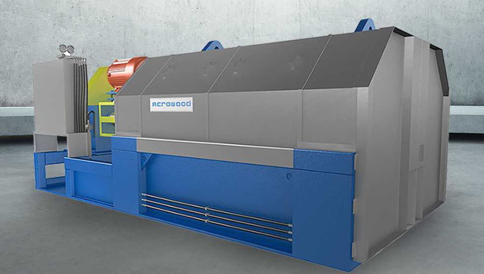 Mounted wood chipper - Cracker - acrowood - electric