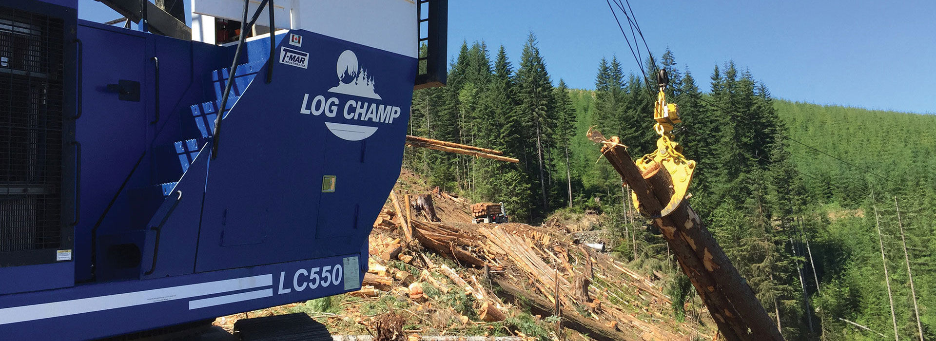 Agricultural log grapple - t-mar equipment - for cranes