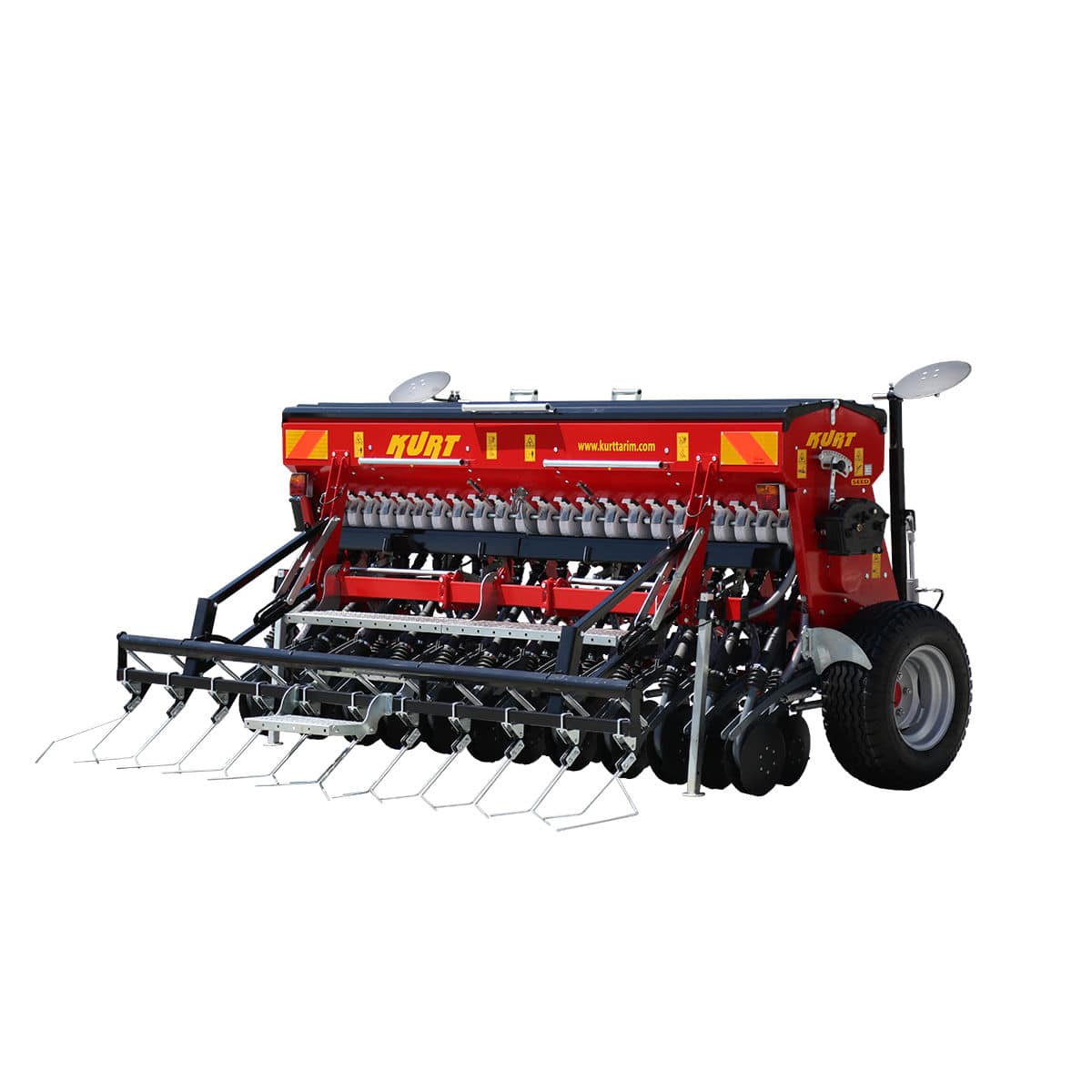 Hopper seed drill - kurttarim - disc / tine / tractor-mounted