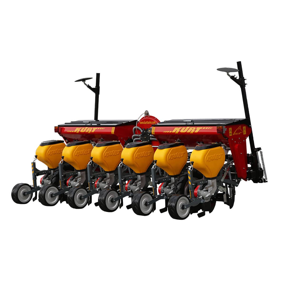 Pneumatic precision seed drill - 6 Rows Pneumatic Planter-With ...