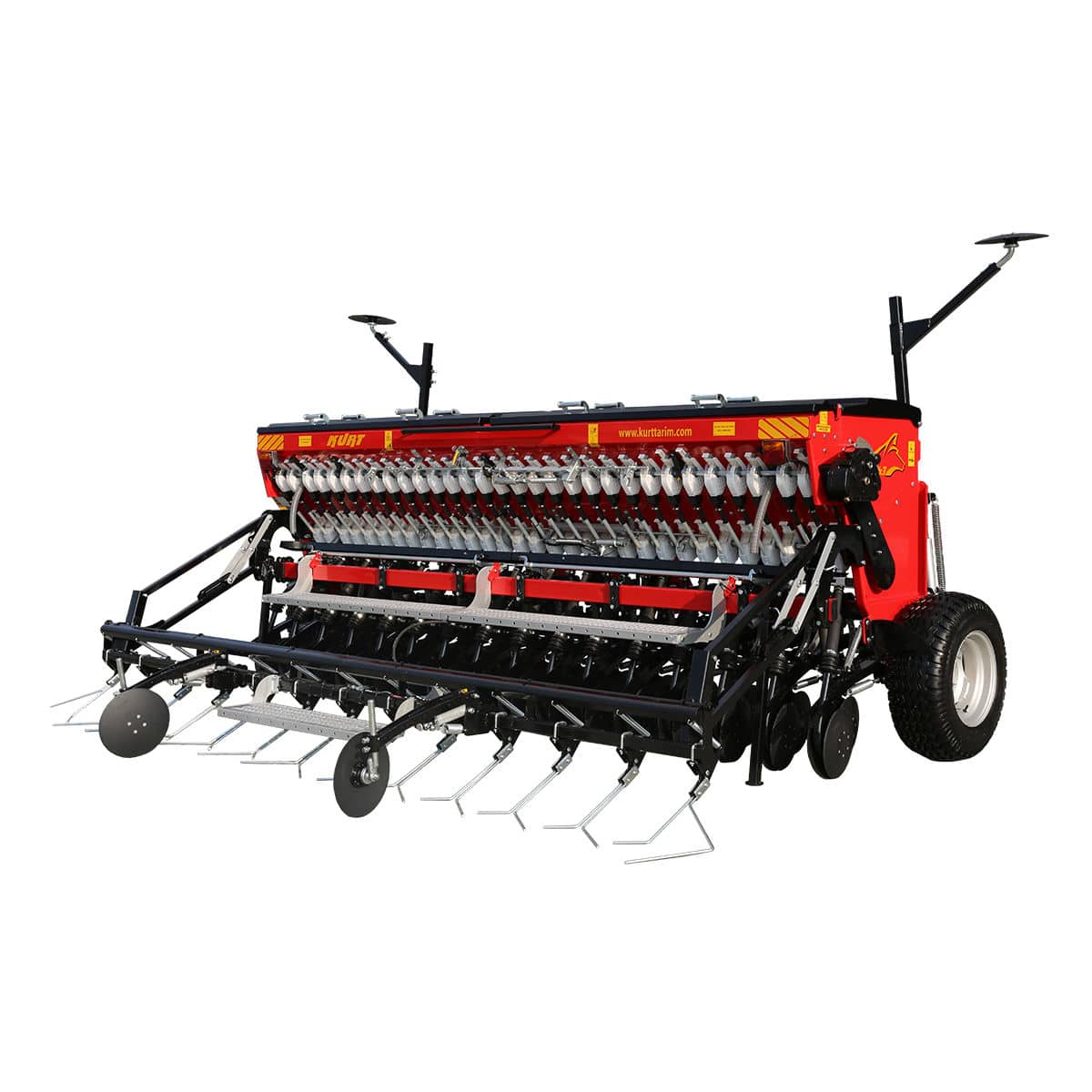 Hopper seed drill - kurttarim - disc / tine / with fertilizer applicator