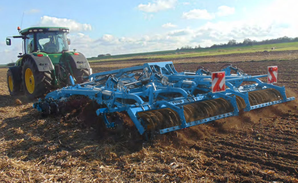 Semi-mounted stubble cultivator - KRISTINA SC - STEIMER - folding ...