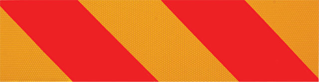 Rectangular reflector - 154300 - CYR AXLE - red / orange / self-adhesive