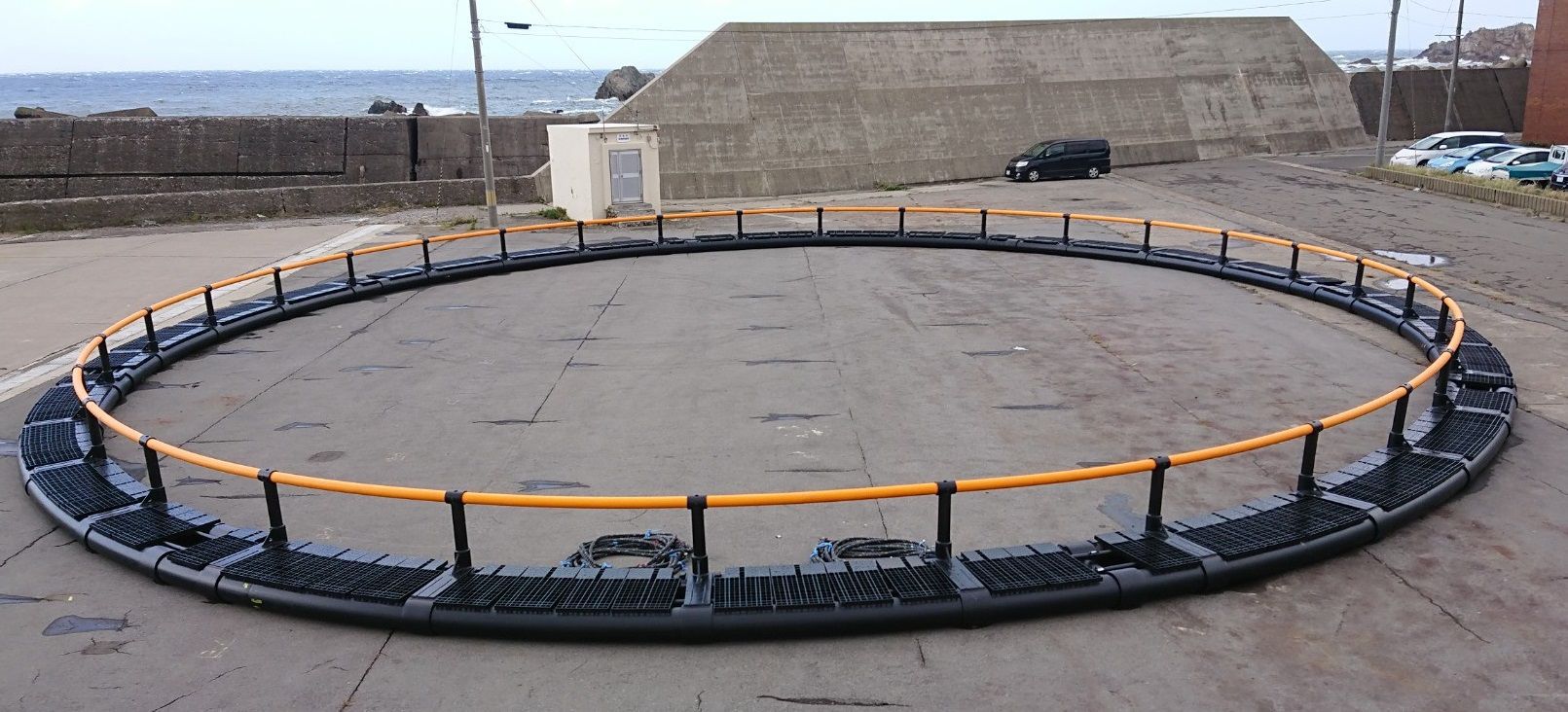 Aquaculture floating dock - SKID GUARD - Toford - plastic