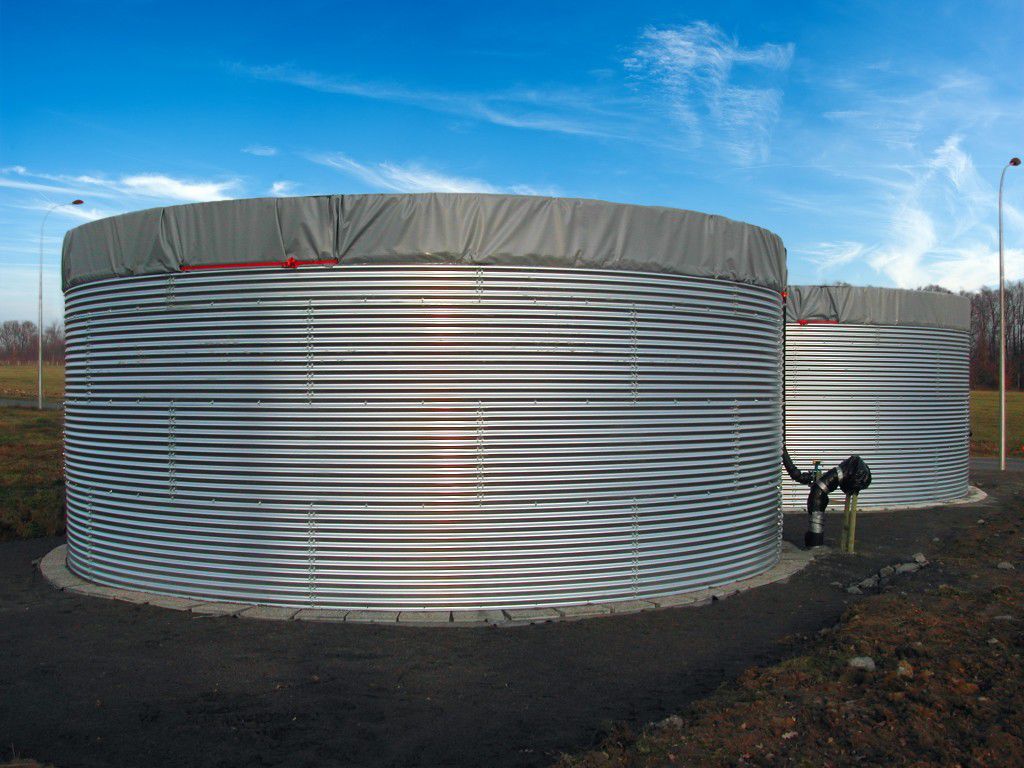 Slurry reservoir - divaplastiques - galvanised steel / storage