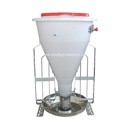 Pig hopper feeder - 135501 - StoutAgri - plastic / stainless steel ...