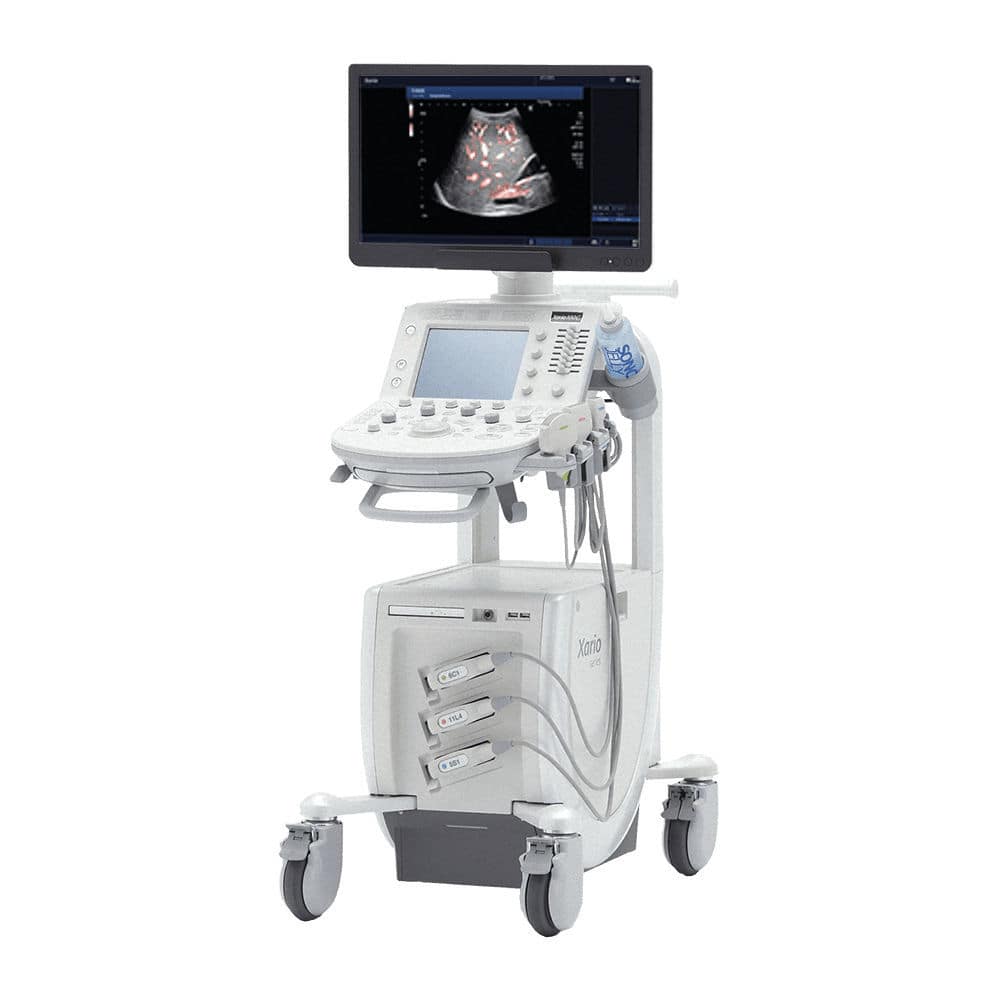 Portable, with trolley Doppler veterinary ultrasound system - Xario ...