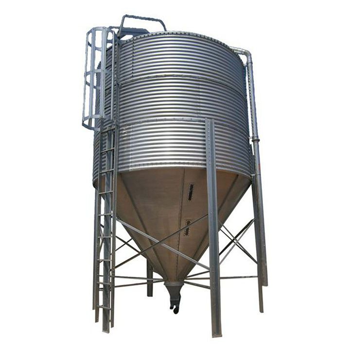 Animal feed silo - DC-Series - cnbaichen - galvanised steel / hopper