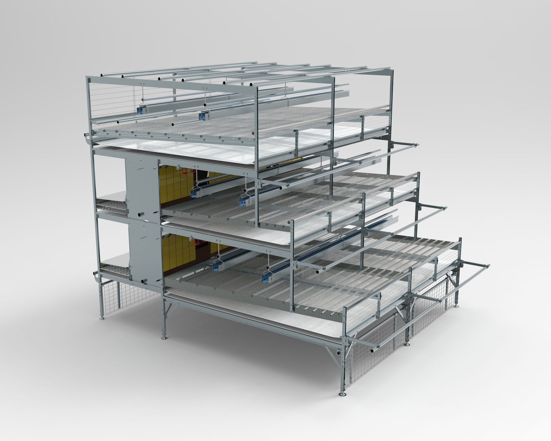 Cage-free aviary system - VOLO PIRAMIDE PLUS - VALLI S.r.l - for layer ...