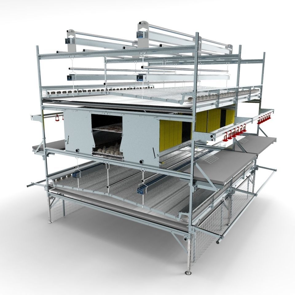 Layer hen aviary system - Volo – VLV PLUS - VALLI S.r.l - multi-tier ...